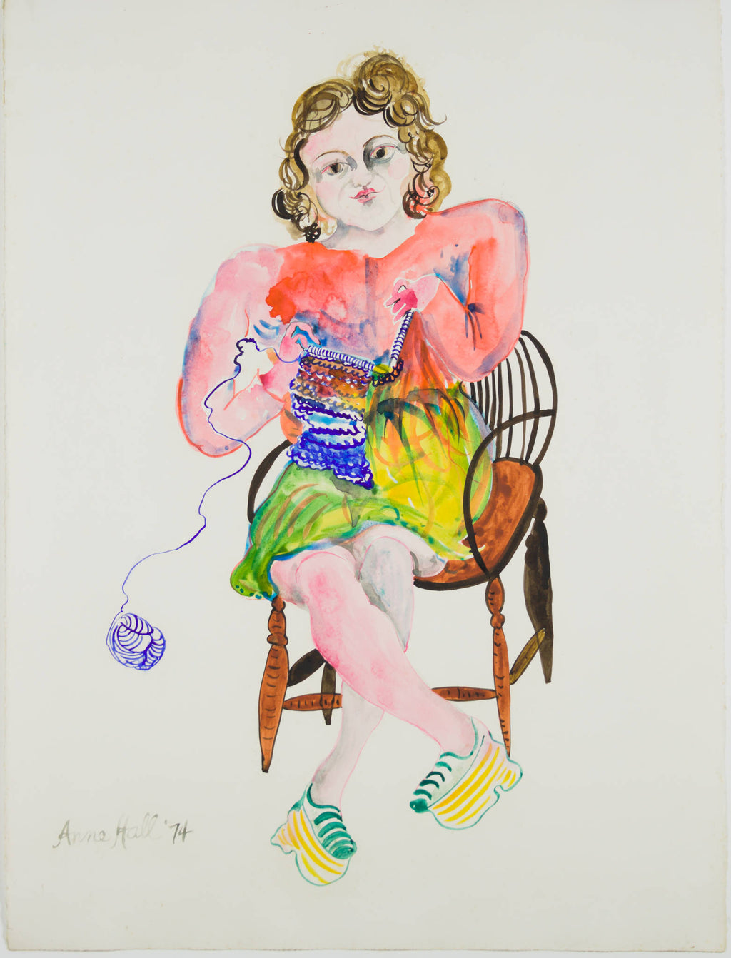 Anne Marie Hall 'Slip Slip Knit' - collected by Susan – Art and Collectors