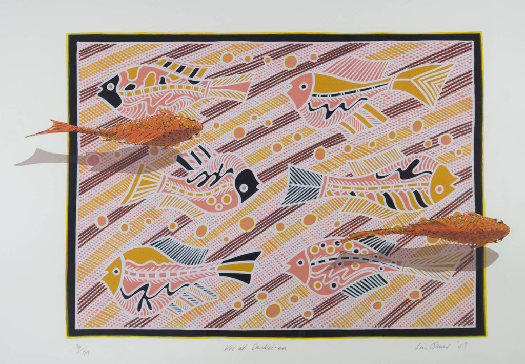 Lin Onus 'Koi at Sankei-ne' – Art and Collectors