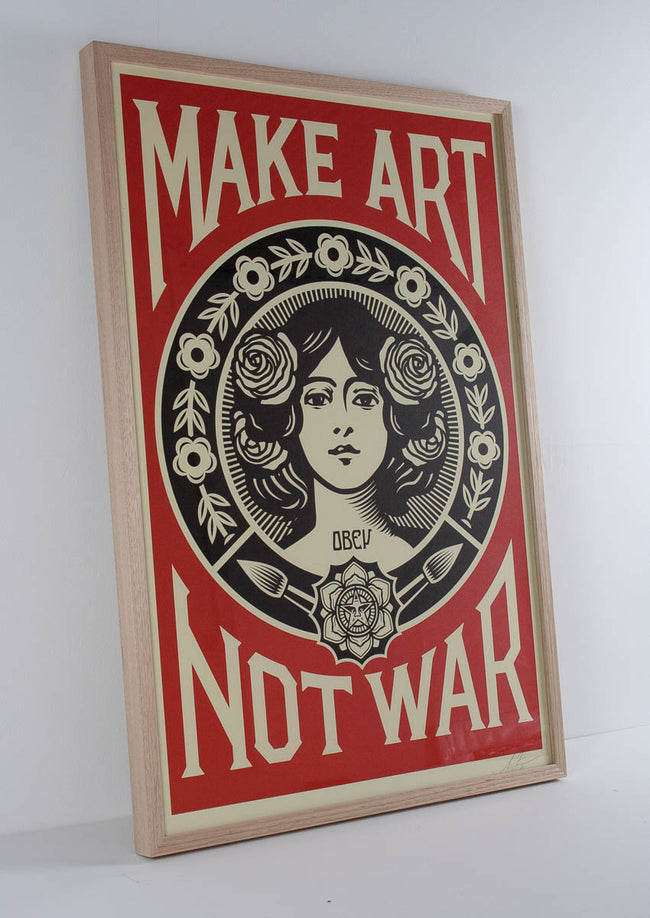 Shepard Fairey 'Make Art Not War' – Art and Collectors